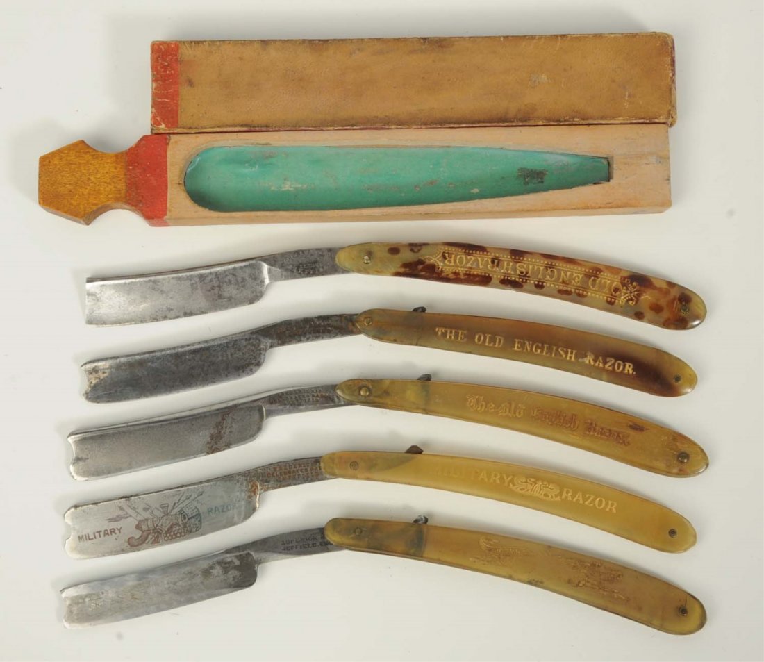 Lot of 5: Razors with Pressed Horn Handles. - Aug 24, 2014 | Dan Morphy ...