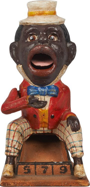 J.E. Stevens Cast-Iron Black Americana Amusement Toy.