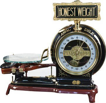 Angldile Springless Automatic Scale W/etched Glass Tray