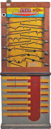 5 Cent Bally Mfg. Skill Roll Upright Arcade Machine.