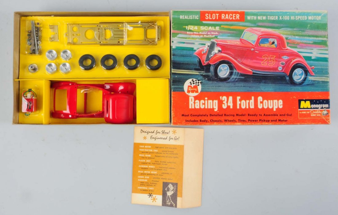 Monogram Racing 1934 Ford Coupe Slot Car Kit.