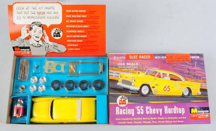 Monogram Racing 1955 Chevy Hardtop Slot Car Kit.