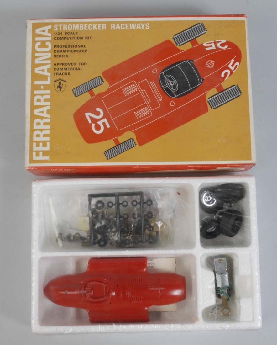 Strombecker Raceways Ferrari Lancia Slot Car Kit.