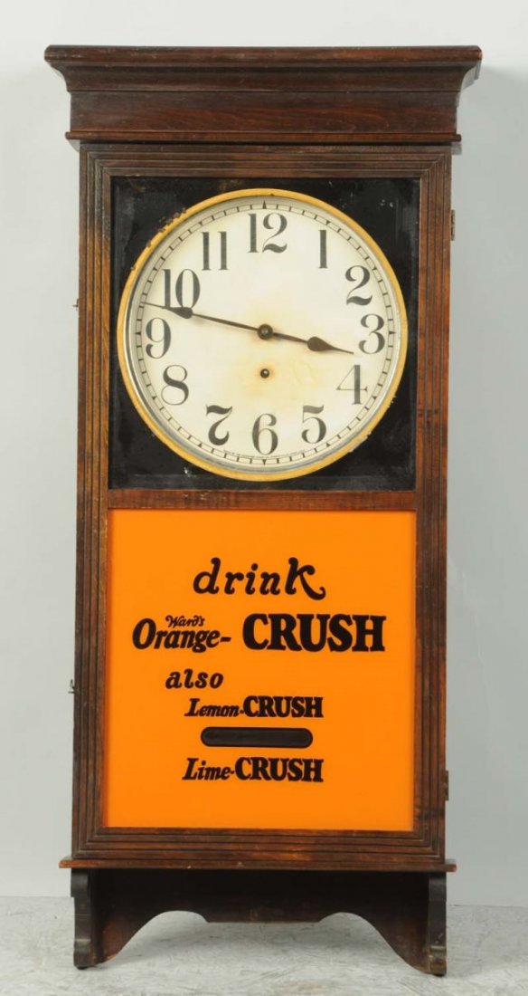 Orange Crush Wooden Wall Clock.