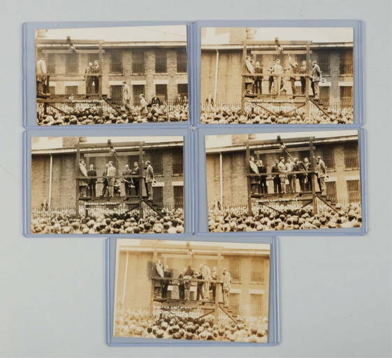 Lot Of 5: Charlie Birger Hanging Rppcs.