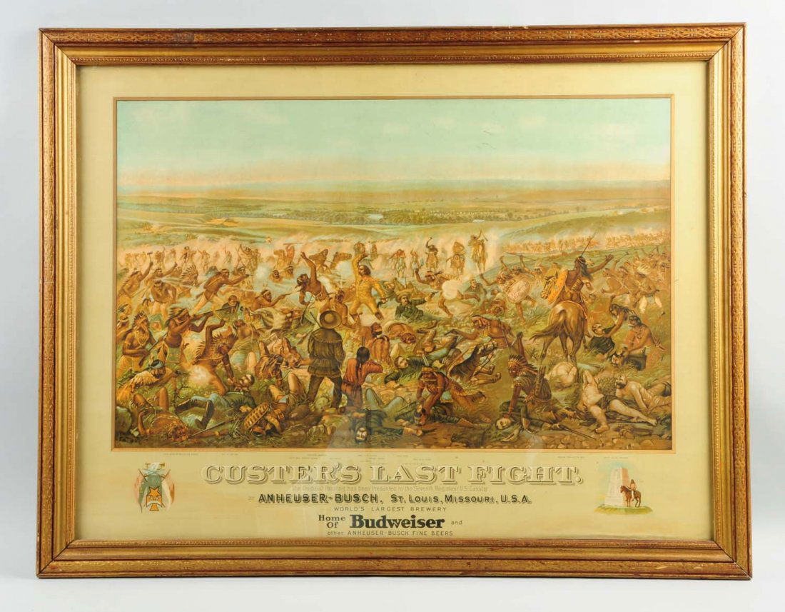 Budweiser Custer's Last Fight Poster.