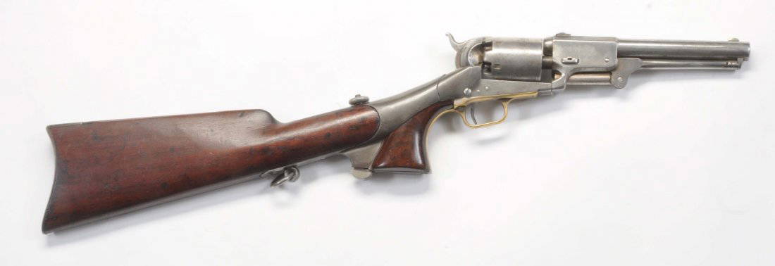 Colt 3rd Model Dragoon Revolver & Shoulder Stock.