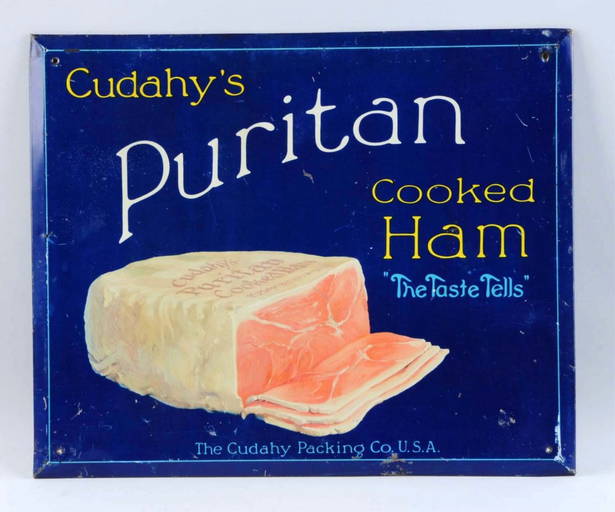 Cudahy's Puritan Cook Ham Sign.