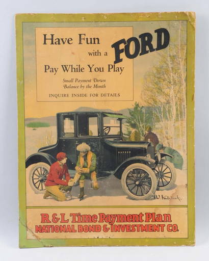 Ford Pay While You Play Sign.