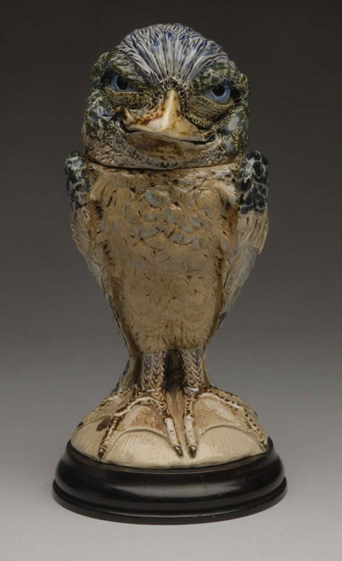 Rare Martin Brothers Stoneware Wally Bird, 1890.