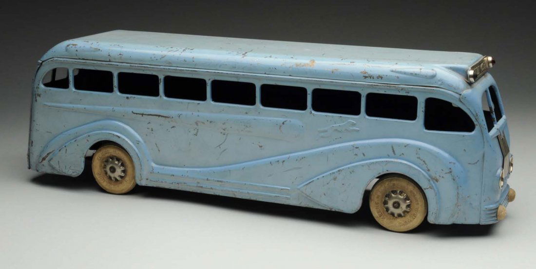 Press Steel Kingsbury Wind Up Greyhound Bus.