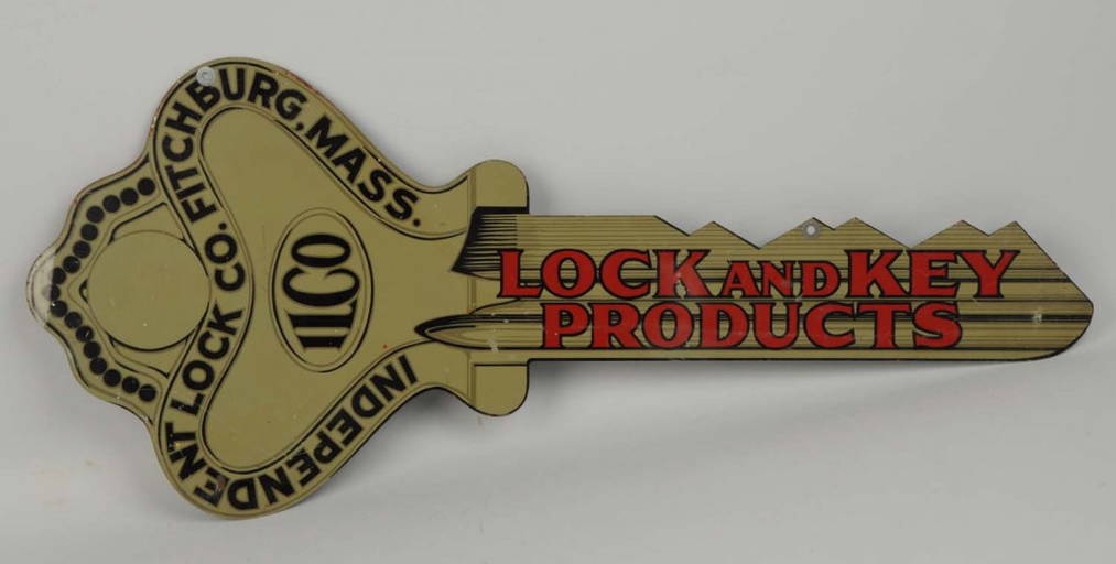 Ilco Keys Diecut Tin Sign.