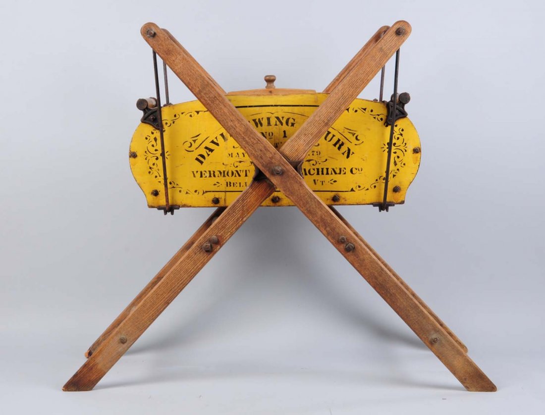 Davis Swing Churn Butter Churn. - Jan 04, 2015 | Dan Morphy Auctions in PA