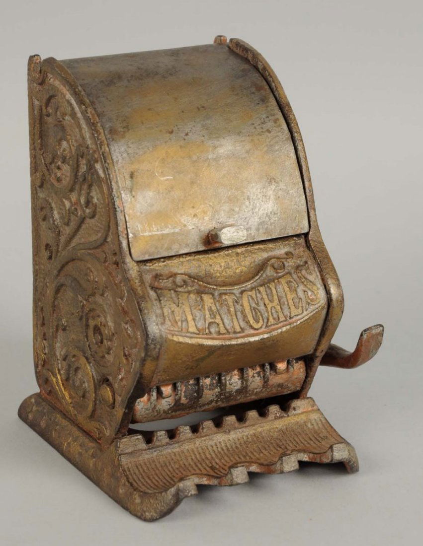 Cast Iron Match Dispenser.