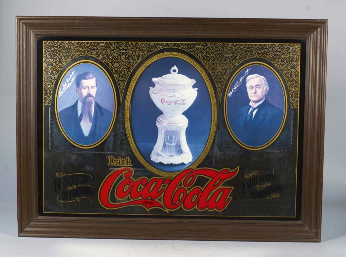 Large Coca Cola Framed Mirror Advertising Sign - Jan 23, 2015 | Dan ...