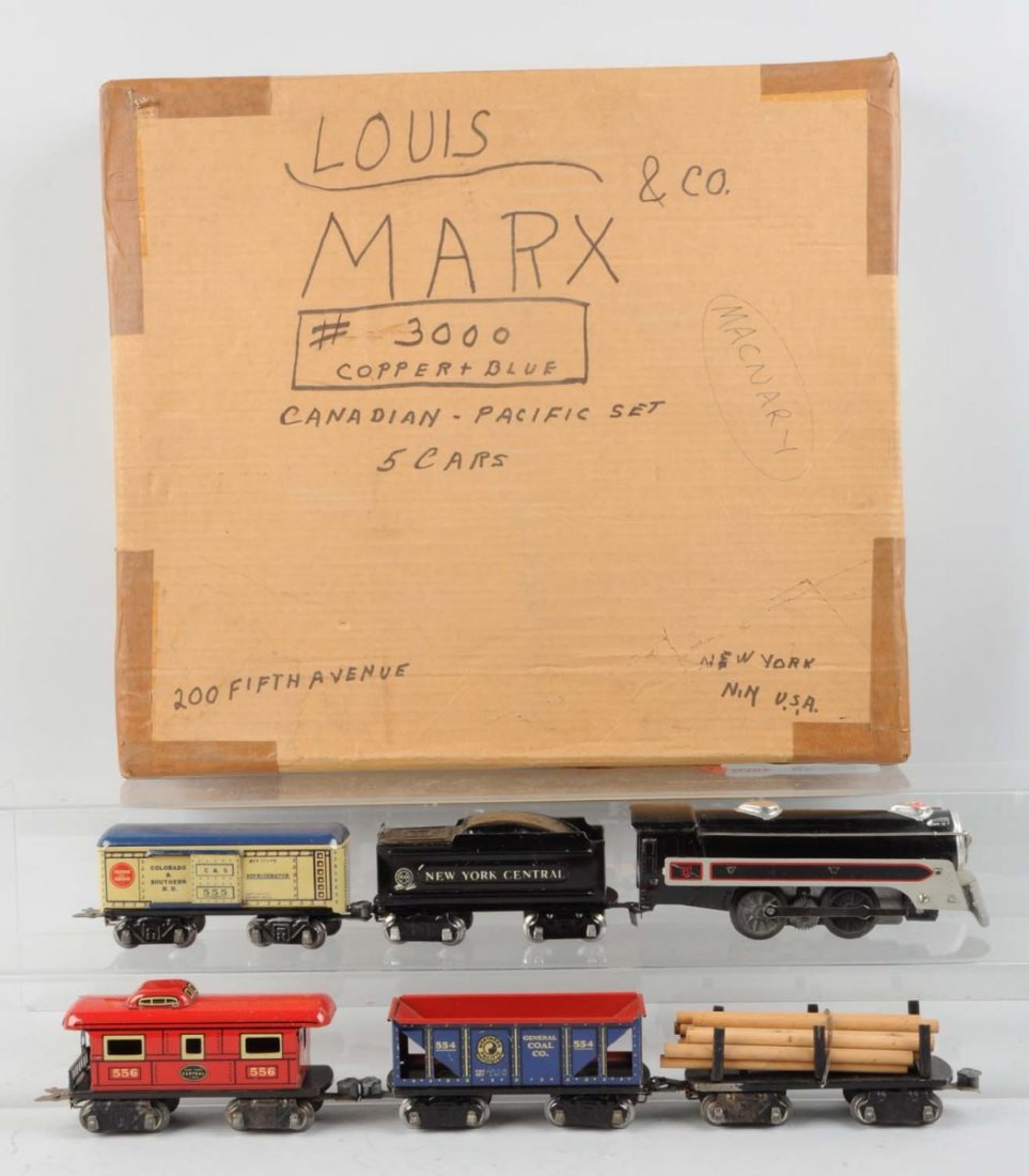 Louis Marx Pacific Train Set In Box.