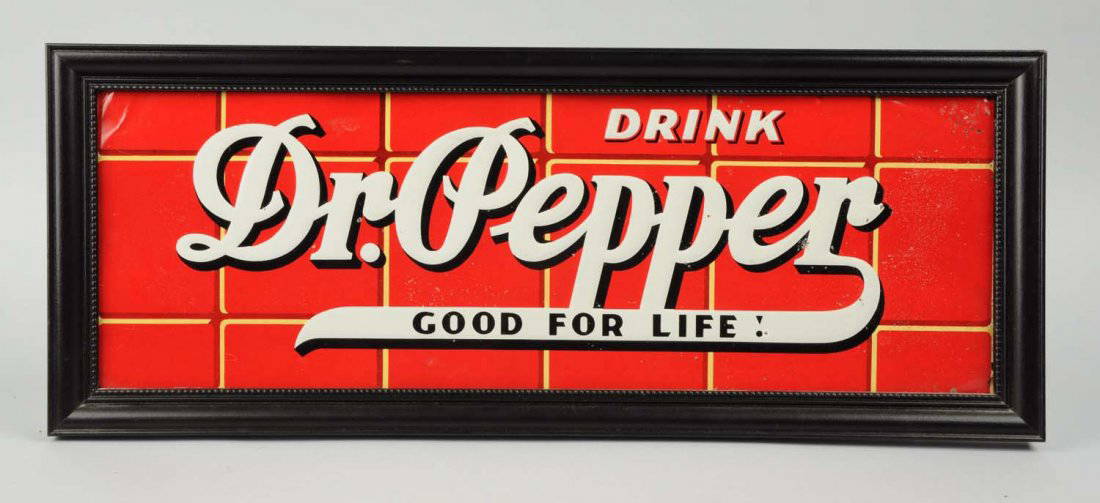 Dr. Pepper Sign Embossed Sign.