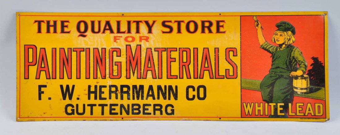 Dutch Boy Lead Paint Tin Sign.