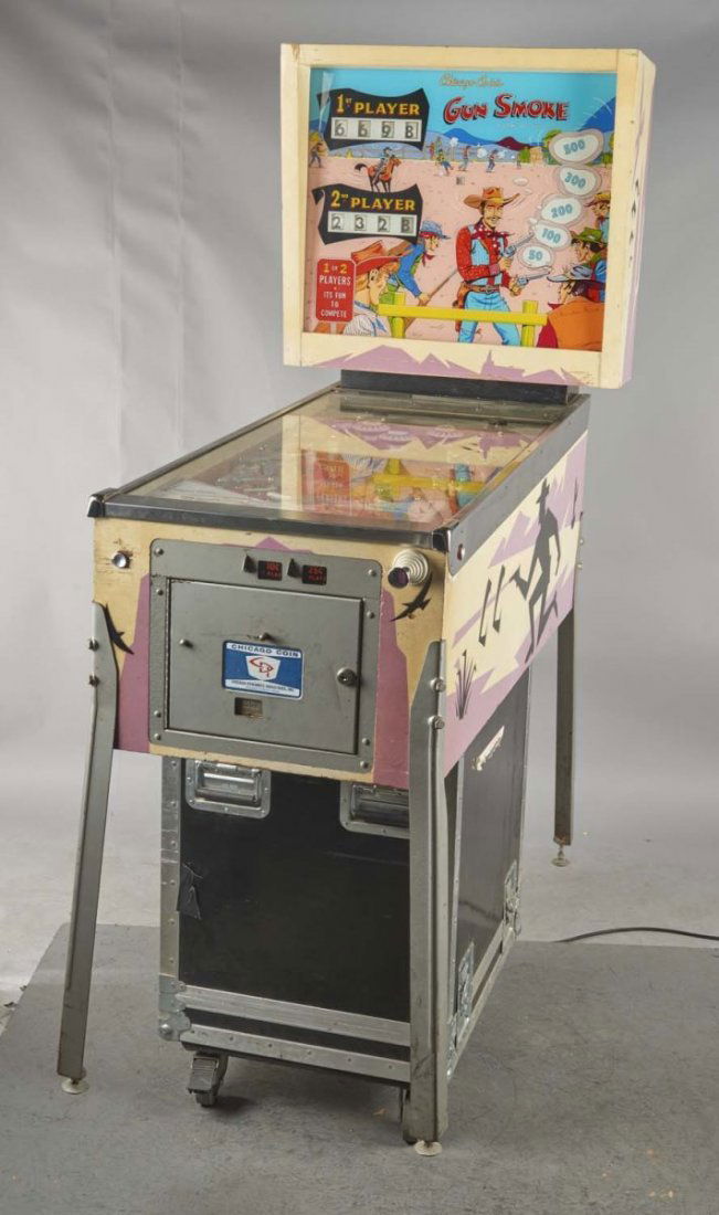 25 ¢ Gun Smoke Pinball Machine by Chicago Coin