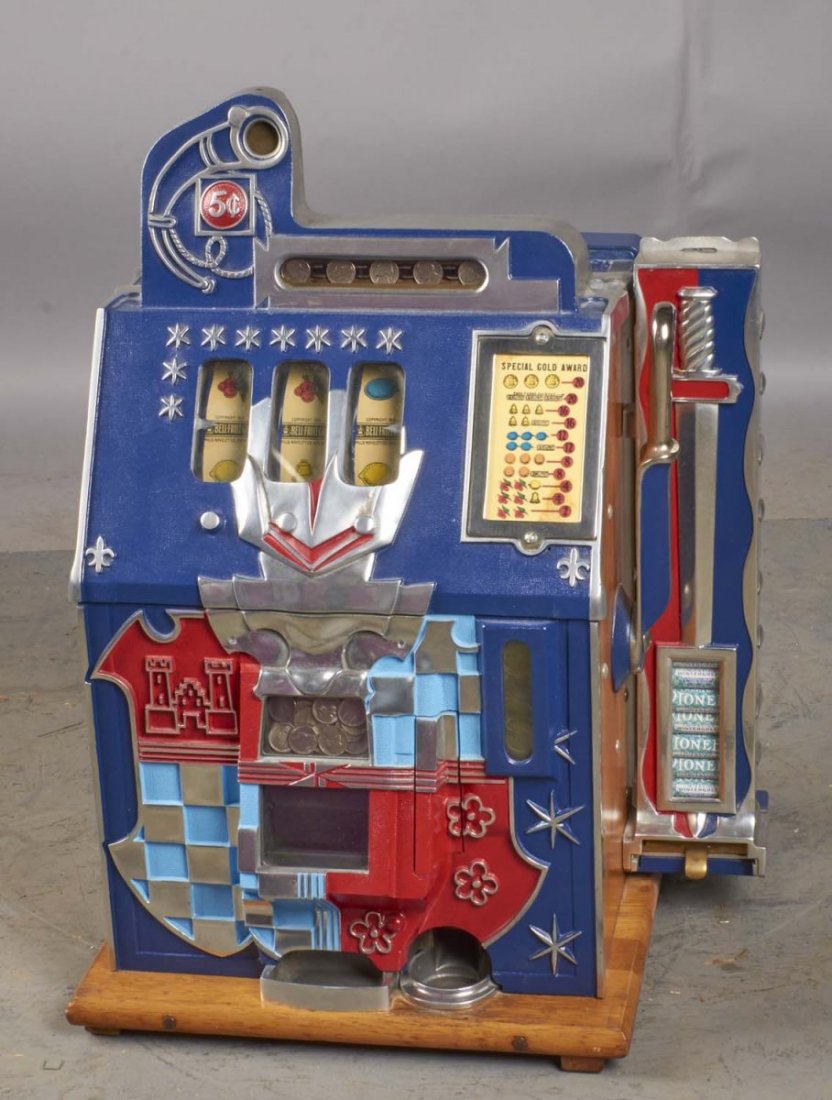 5 ¢ Mills Castle Front Slot Machine