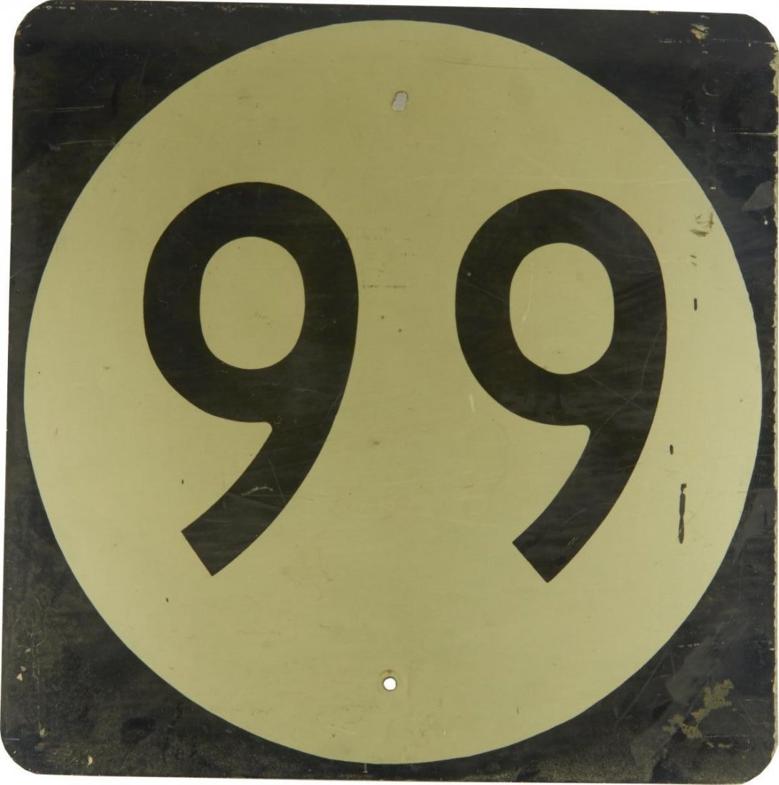 Single Sided 99 Reflective Road Sign