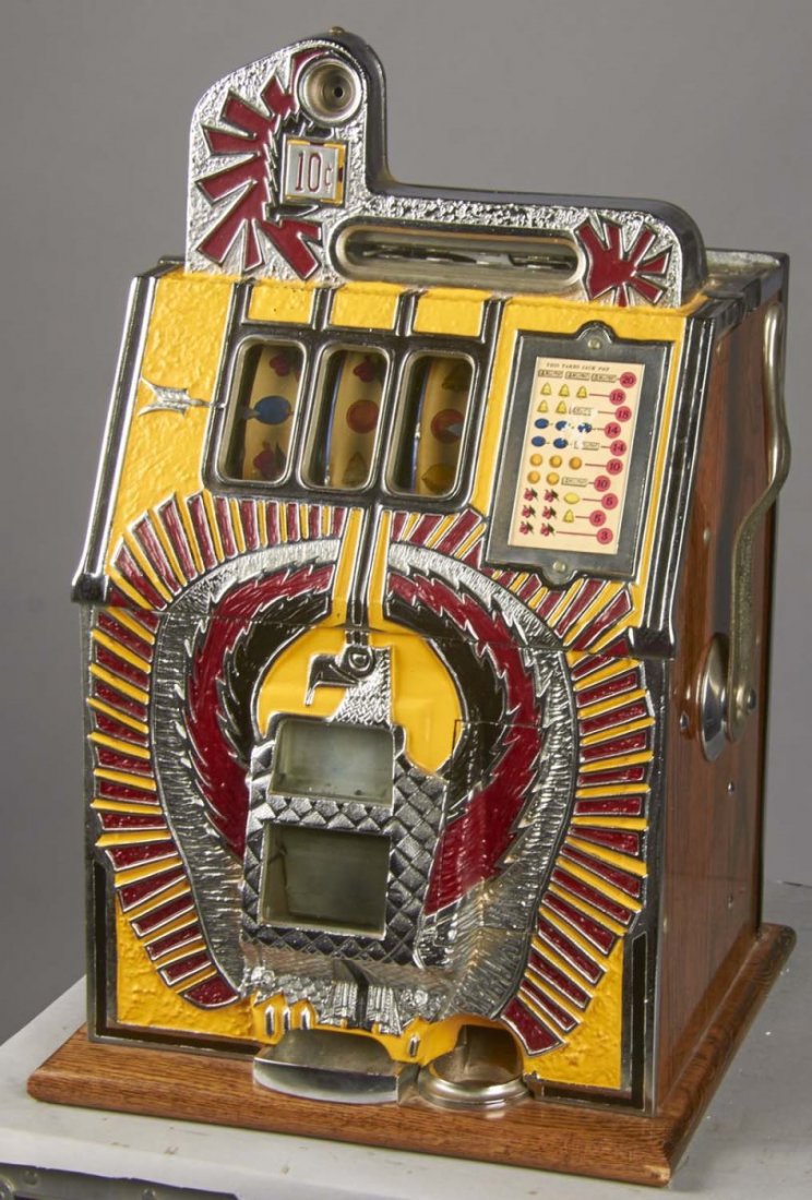 10 ¢ Mills Silent War Eagle Slot Machine