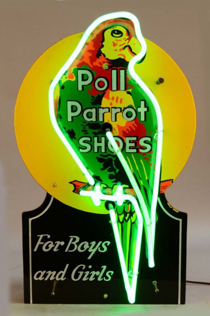 Poll Parrot Shoes Neon Sign