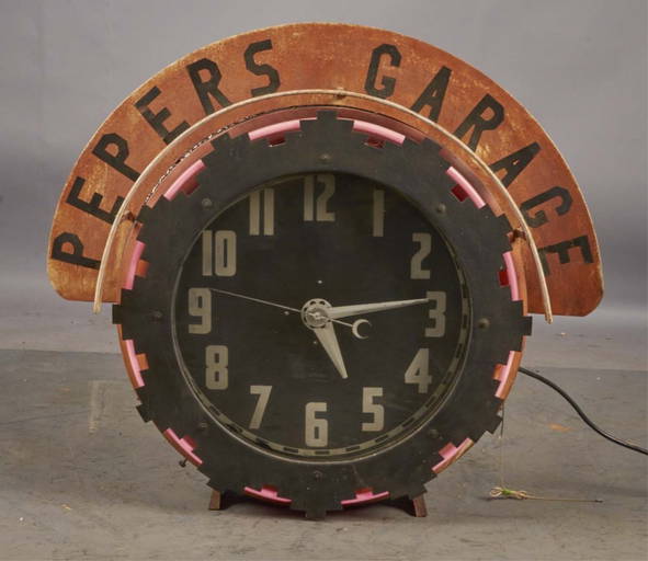 Cleveland Neon "aztec" Light Up Clock