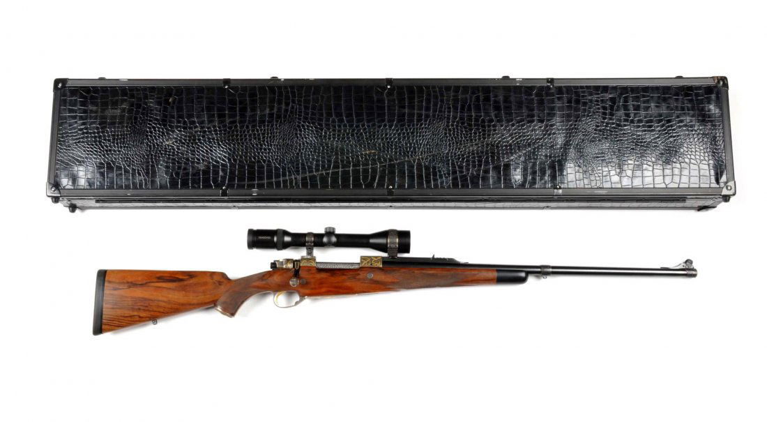 **exquisite Ernest Dumoulin Deluxe Sporting Rifle.