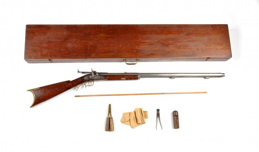 Cased Hawkin Style Half Stock Target Rifle. - May 23, 2015 | Dan Morphy ...