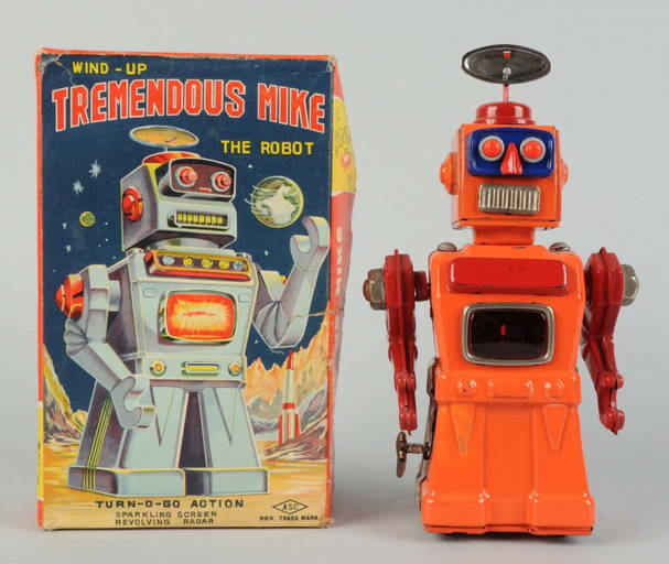Japanese Tin Litho Tremendous Mike Robot. - May 30, 2015 | Dan Morphy ...