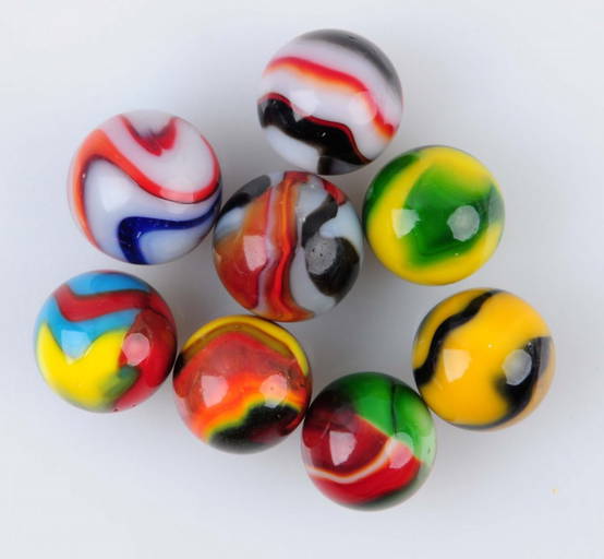Lot Of 8: Peltier Marbles.