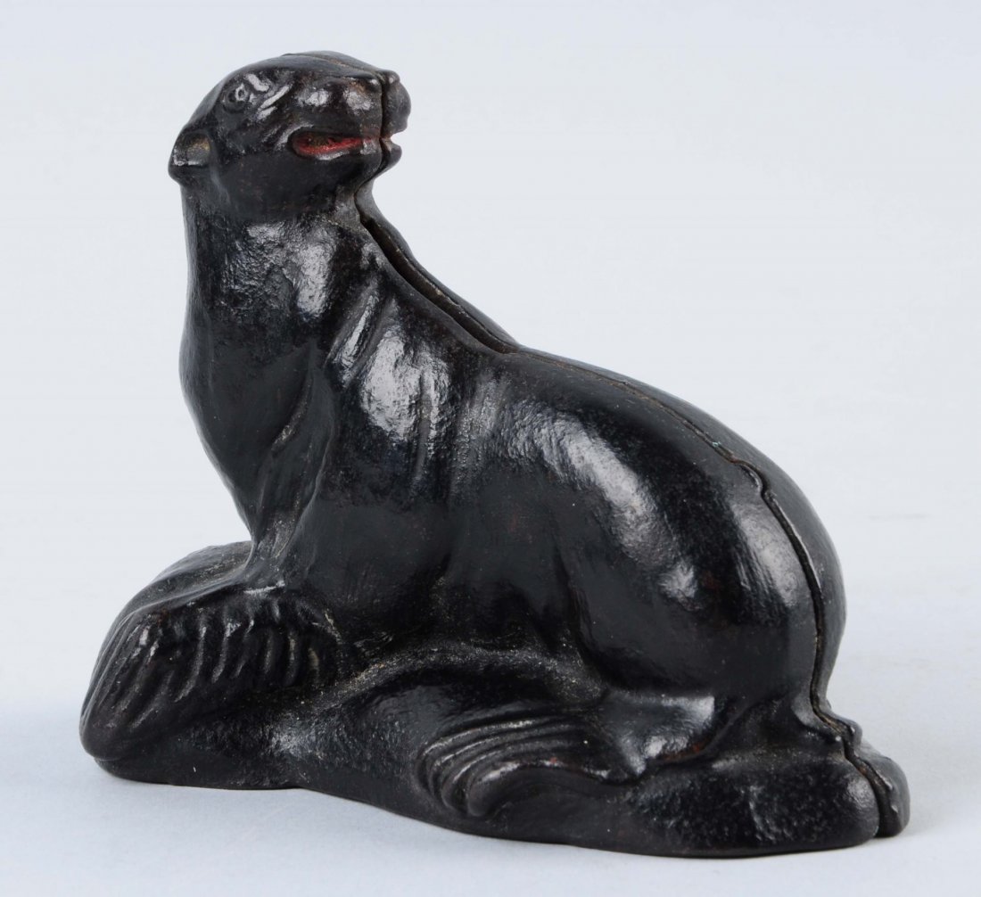 Cast Iron Seal Still Bank.