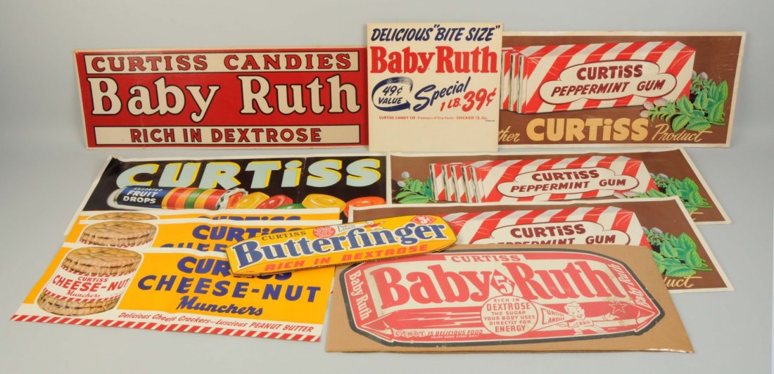 Lot Of 13: Curtiss Candy Signs. - Jul 26, 2015 | Dan Morphy Auctions in PA