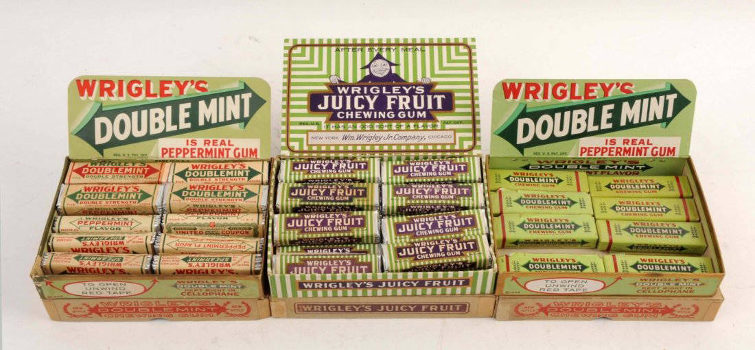 Lot Of 3: Wrigley's Chewing Gum Boxes.