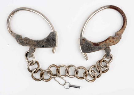 1800's Iron Slave Handcuffs