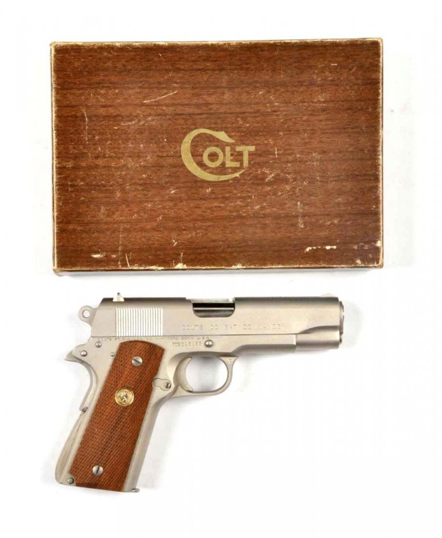 **boxed Colt Combat Commander Pistol.
