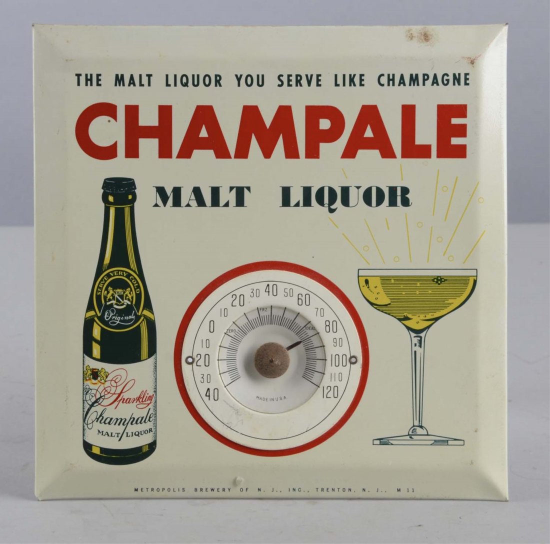 Champale Malt Liquor Thermometer Sign