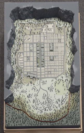 Huge Wayward Pines Town Model Prop Layout