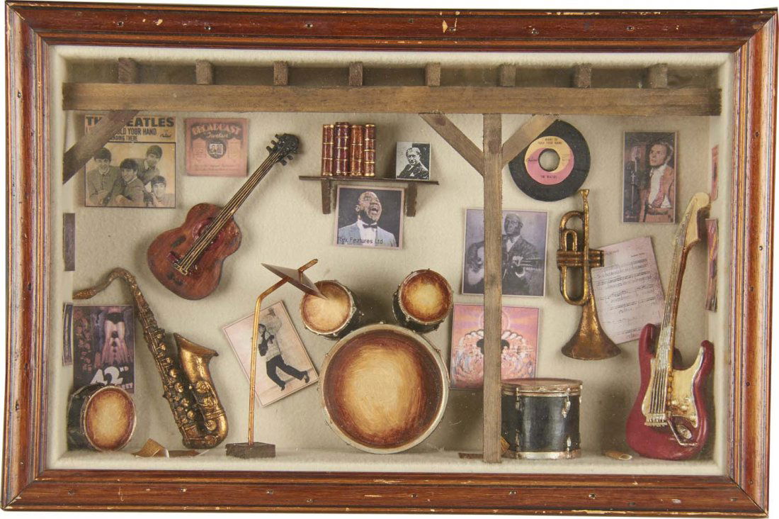 Music / Record Shop Shadow Box