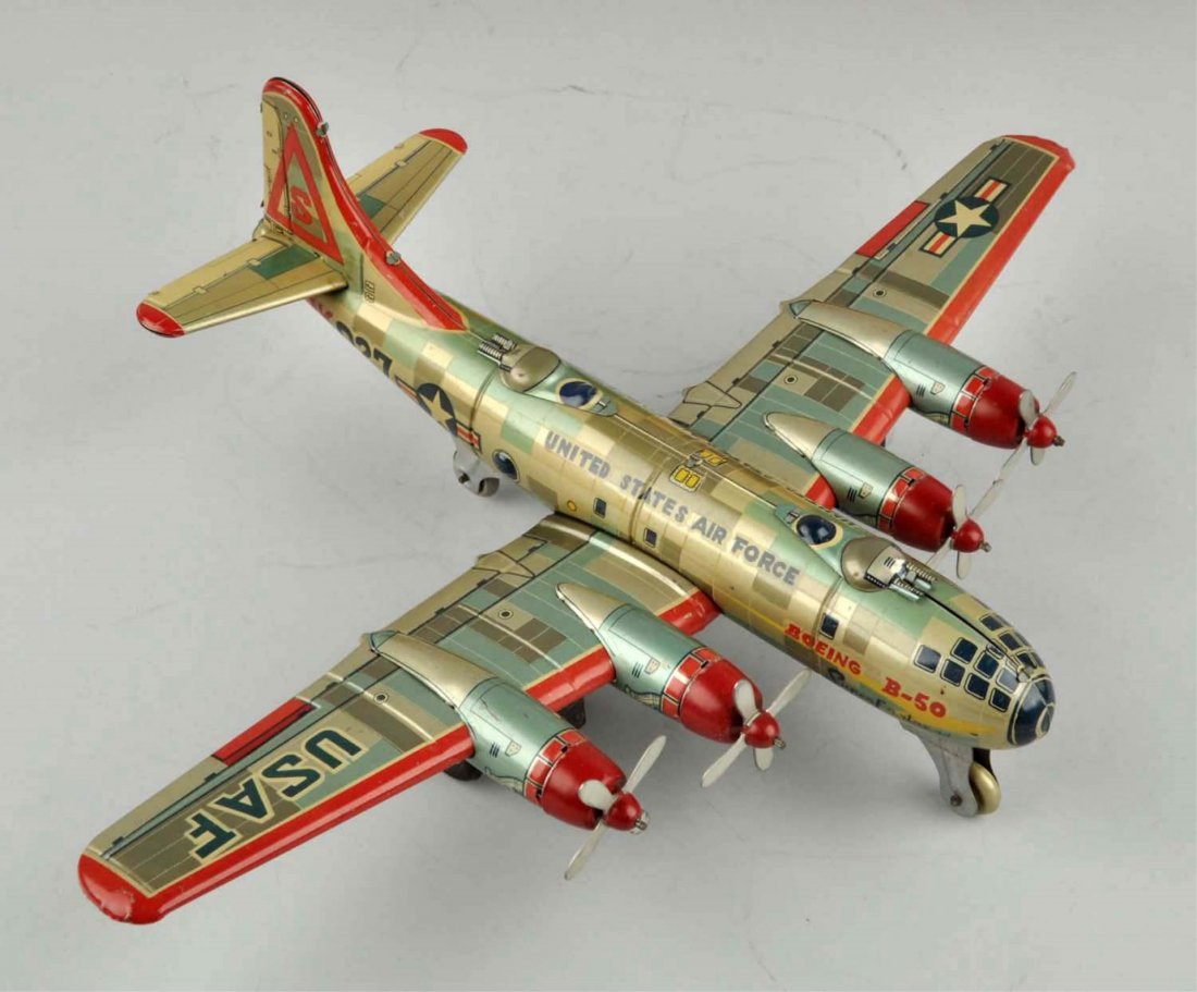 Tin Litho Friction Boeing B-55O Superfortress.