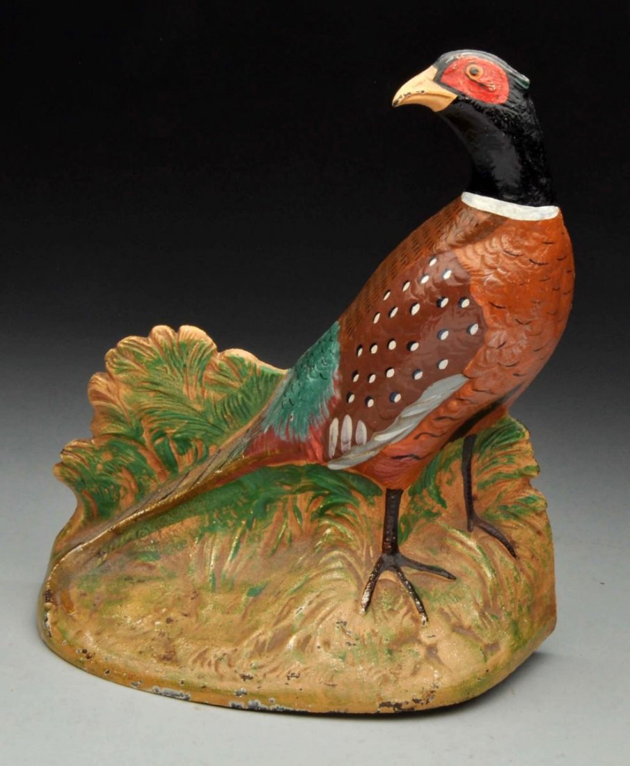 Cast Iron Pheasant Doorstop.