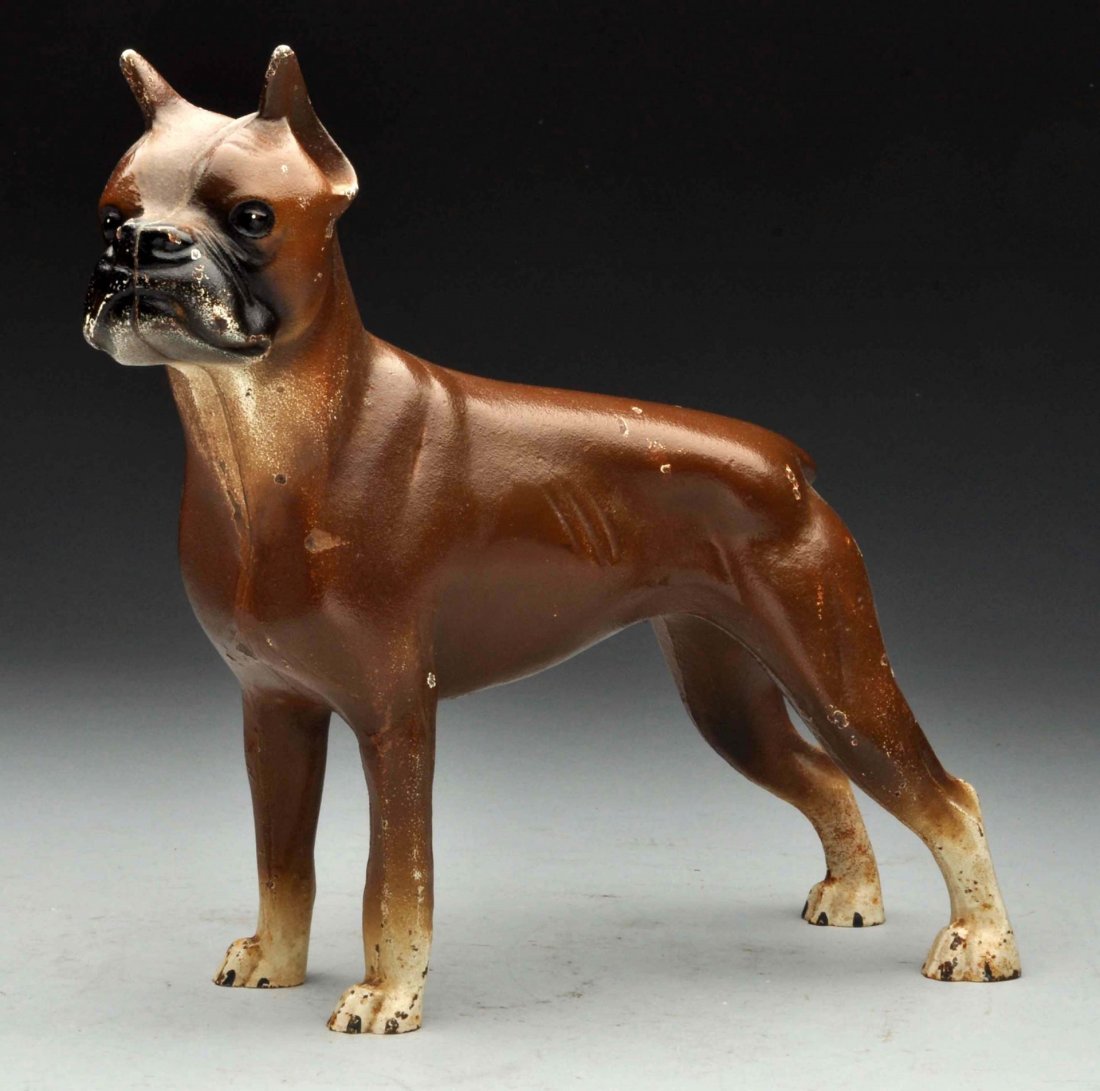 Cast Iron Boxer Dog Doorstop. - Sep 13, 2015 | Dan Morphy Auctions in PA