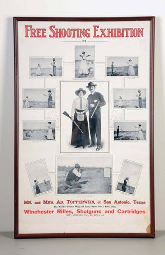 Topperwein Shooting Exhibition Poster.