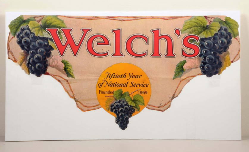 Welch's Paper Cutout Window Banner.