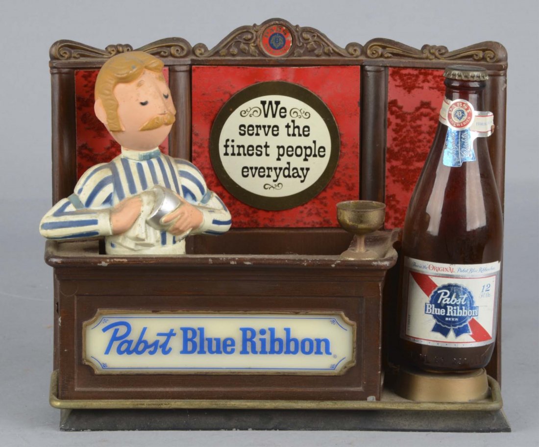 Pabst Blue Ribbon Beer Bartender & Bar Display