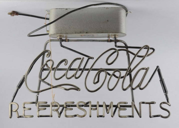 Coca Cola Refreshments Neon Advertising Sign