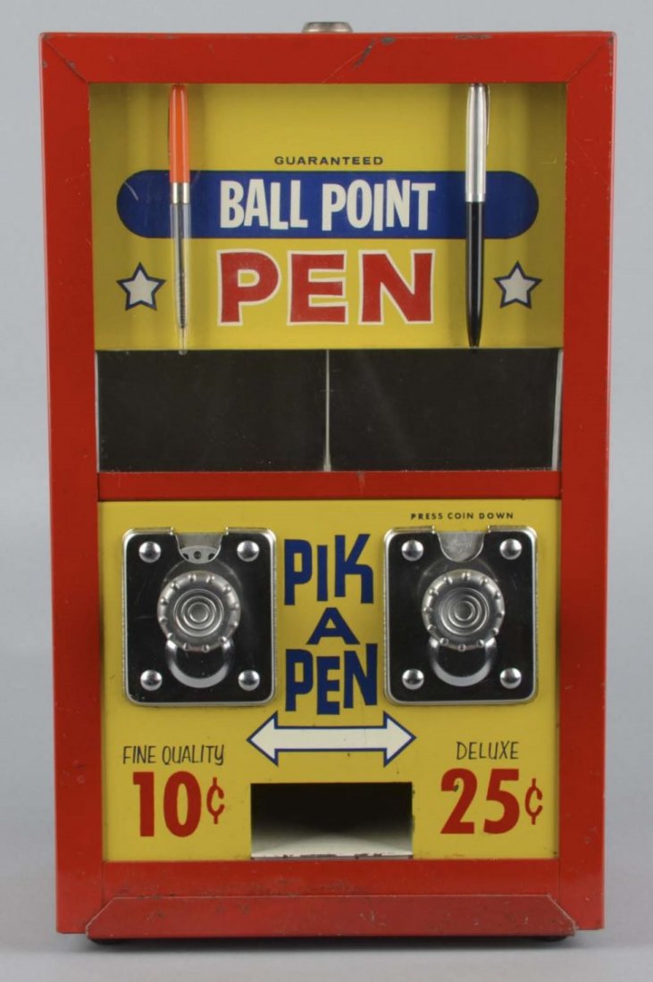 Multi Coin Pik A Pen Countertop Vending Machine