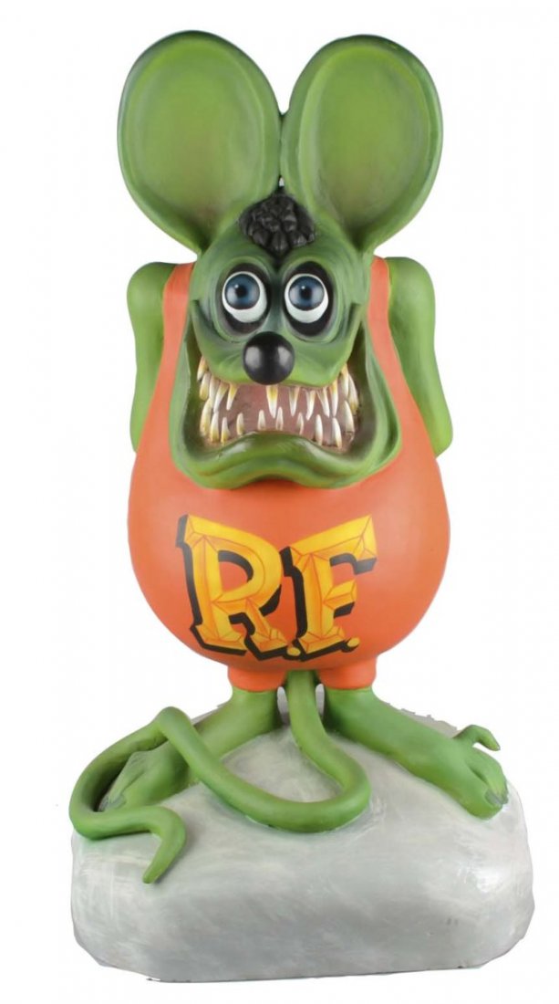 Ed Roth "rat Fink" Figural Statue