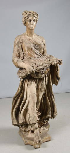 Large Plaster Statue Of A Woman.